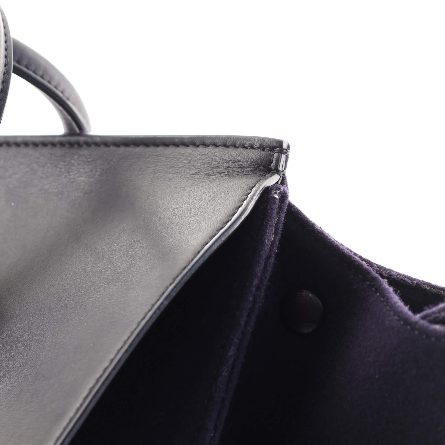 Celine Tie Knot Tote Leather and Felt Small at 1stDibs