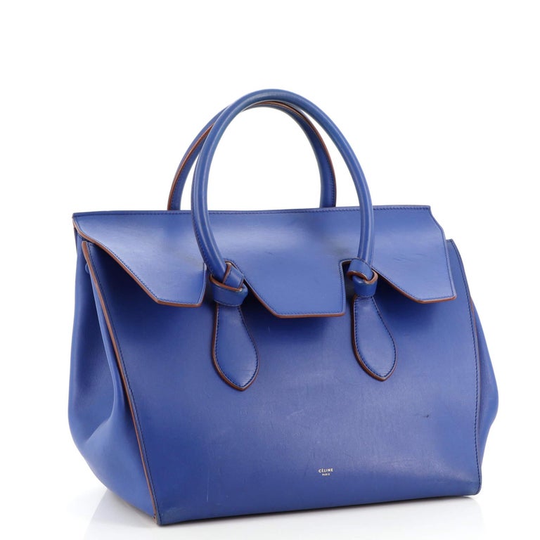 Celine Tie Knot Tote Smooth Leather Medium For Sale at 1stDibs