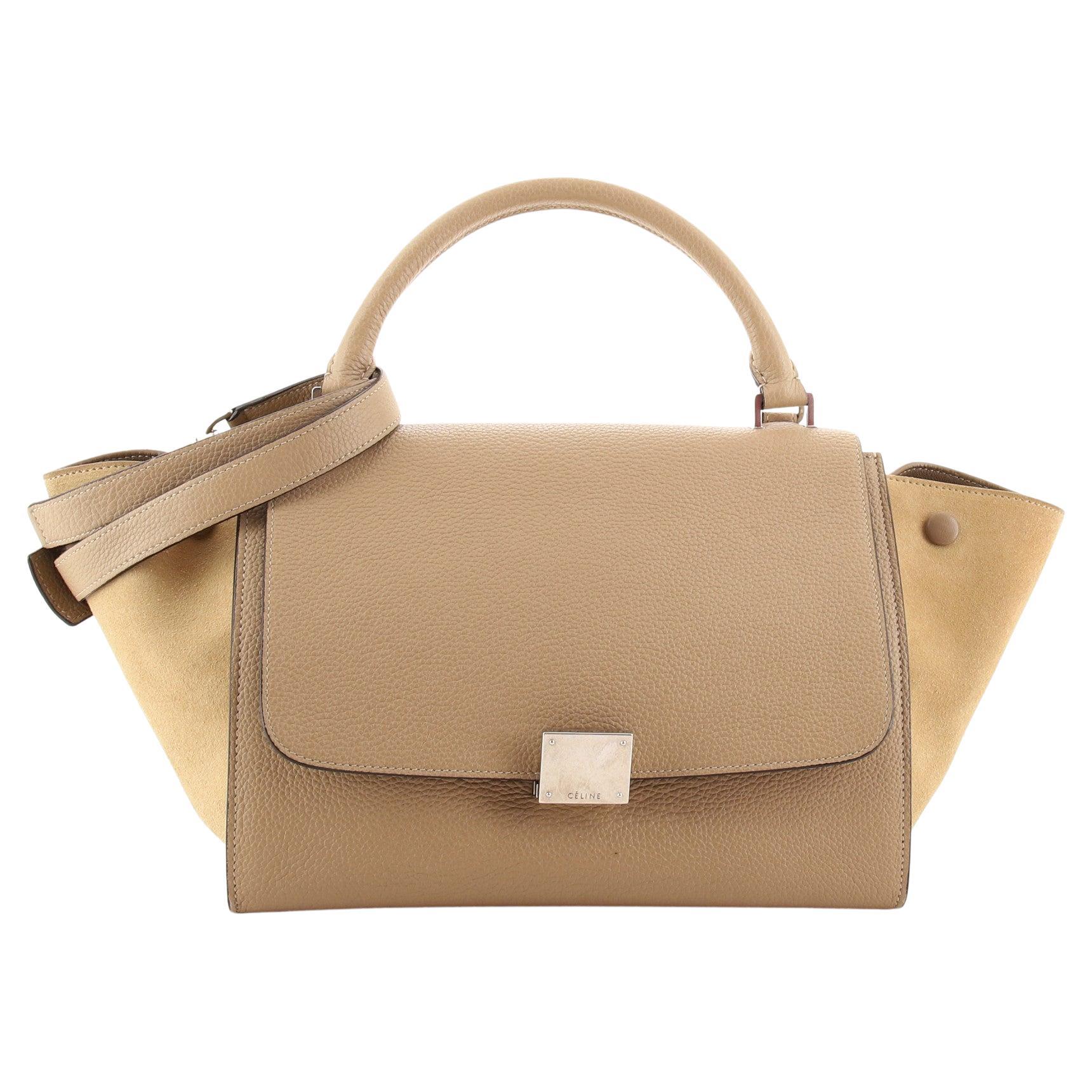 Celine Trapeze Grainy Leather Mini at 1stDibs