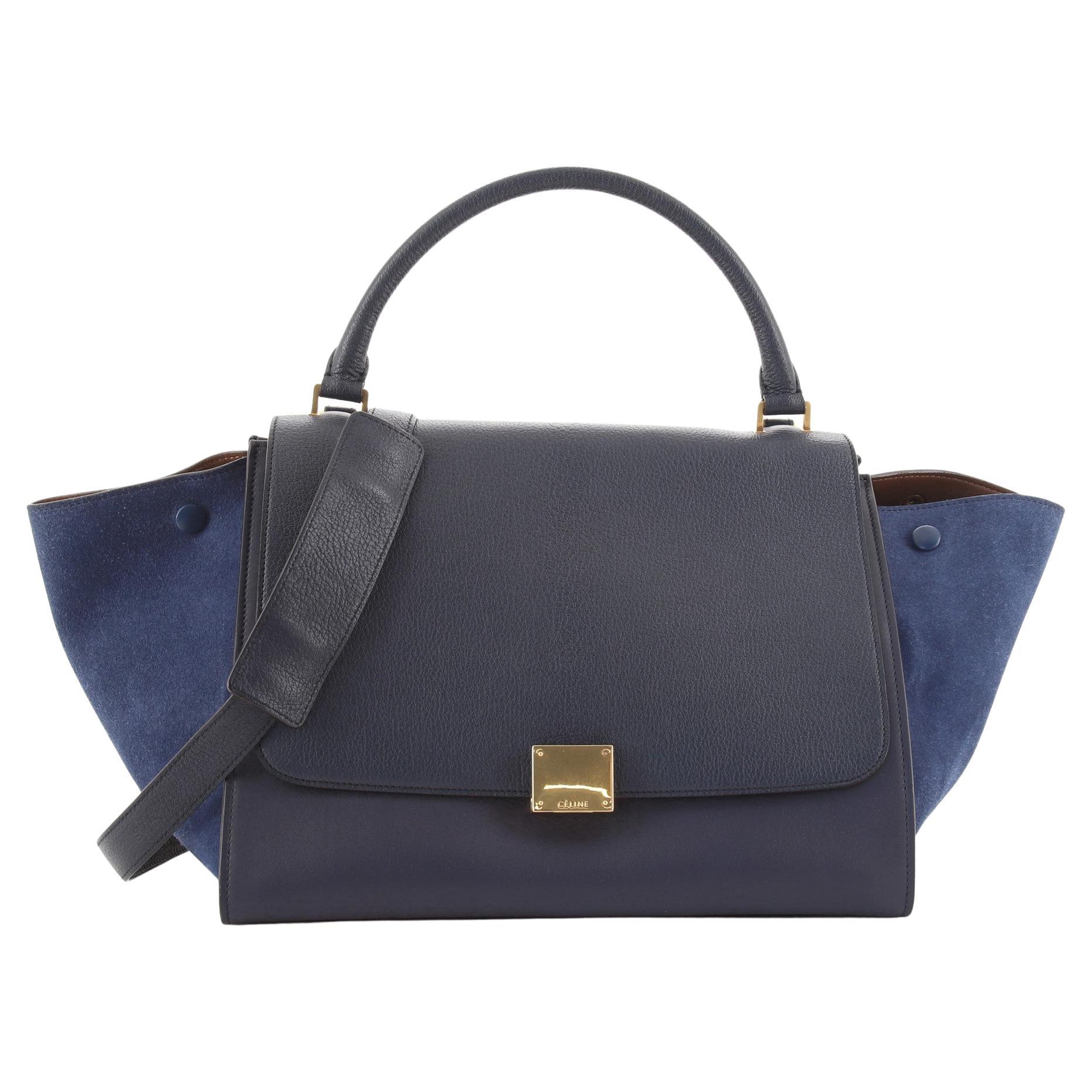 Celine Trapeze Handbag Leather Medium at 1stDibs
