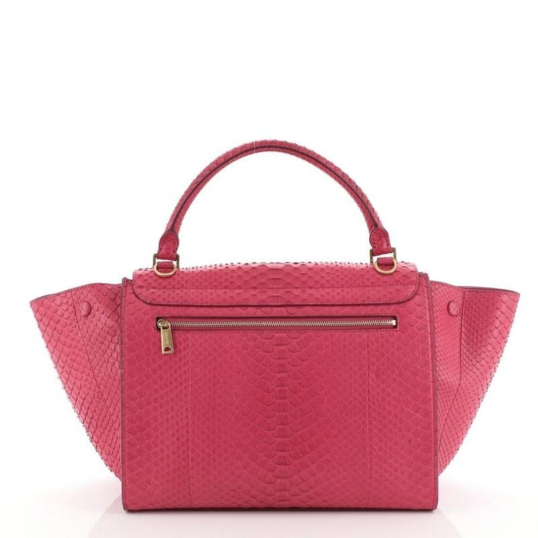 Celine Trapeze Bag Python Medium at 1stDibs