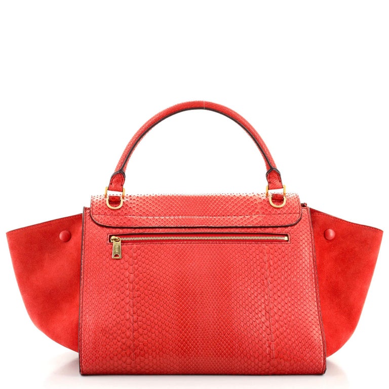 Celine Trapeze Bag Python Medium For Sale at 1stDibs