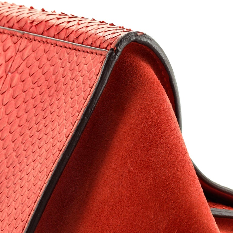 Celine Trapeze Bag Python Medium For Sale at 1stDibs