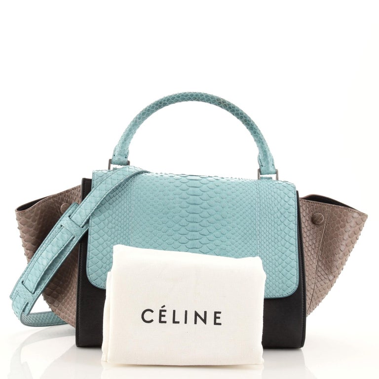 Celine Trapeze Bag Python Small at 1stDibs