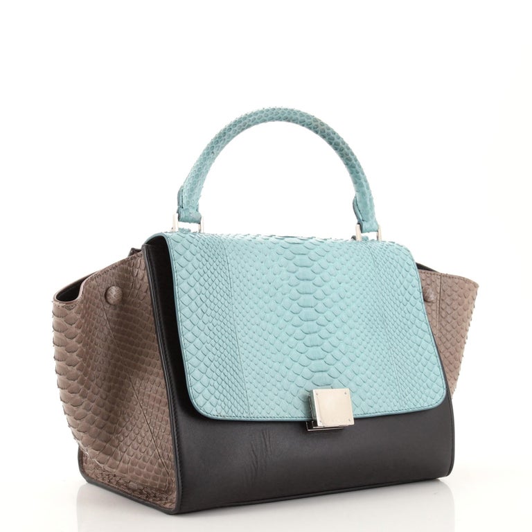 Celine Trapeze Bag Python Small at 1stDibs