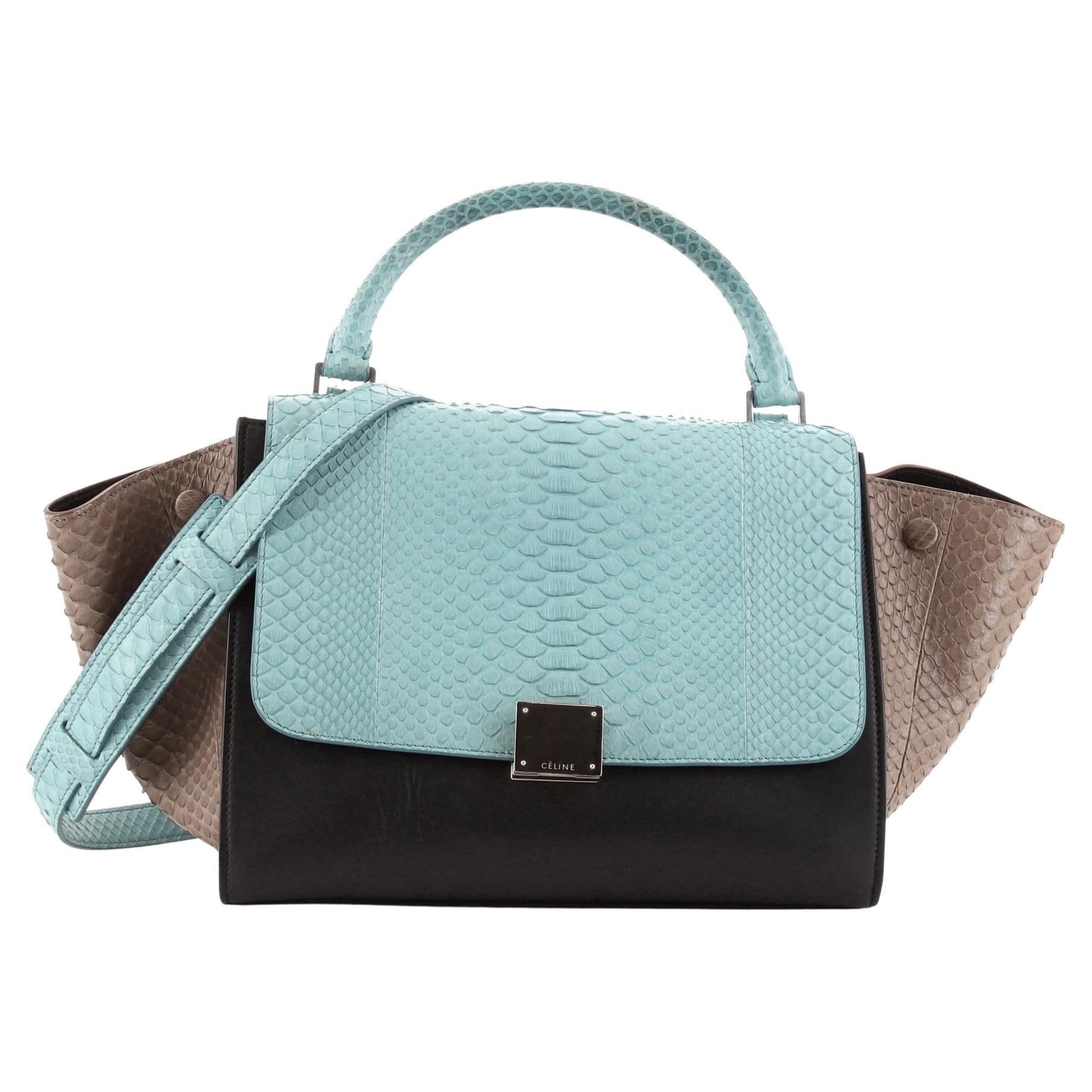 Celine Micro Luggage Phantom Bag - Tri tone Blue at 1stDibs | celine ...