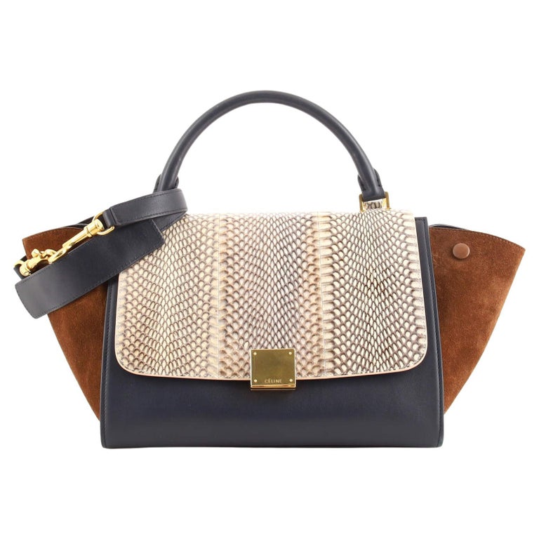 Celine Trapeze Bag Python Small For Sale at 1stDibs