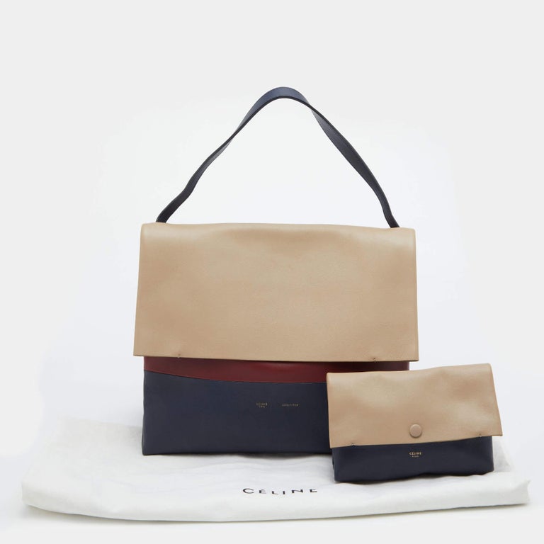 Celine Tri Color Leather All Soft Shoulder Bag For Sale at 1stDibs