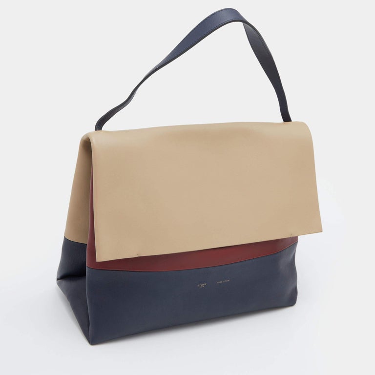 Celine Tri Color Leather All Soft Shoulder Bag For Sale at 1stDibs