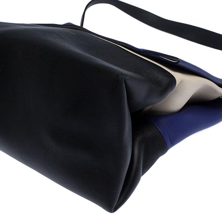 Celine Tri Color Leather All Soft Shoulder Bag at 1stDibs