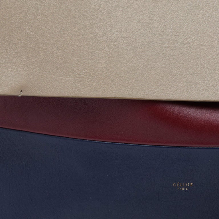 Celine Tri Color Leather All Soft Shoulder Bag For Sale at 1stDibs