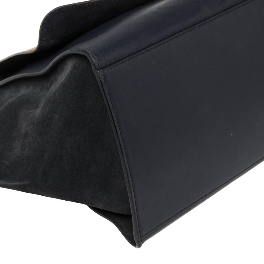 Celine Tri Color Leather and Suede Large Trapeze Bag at 1stDibs ...