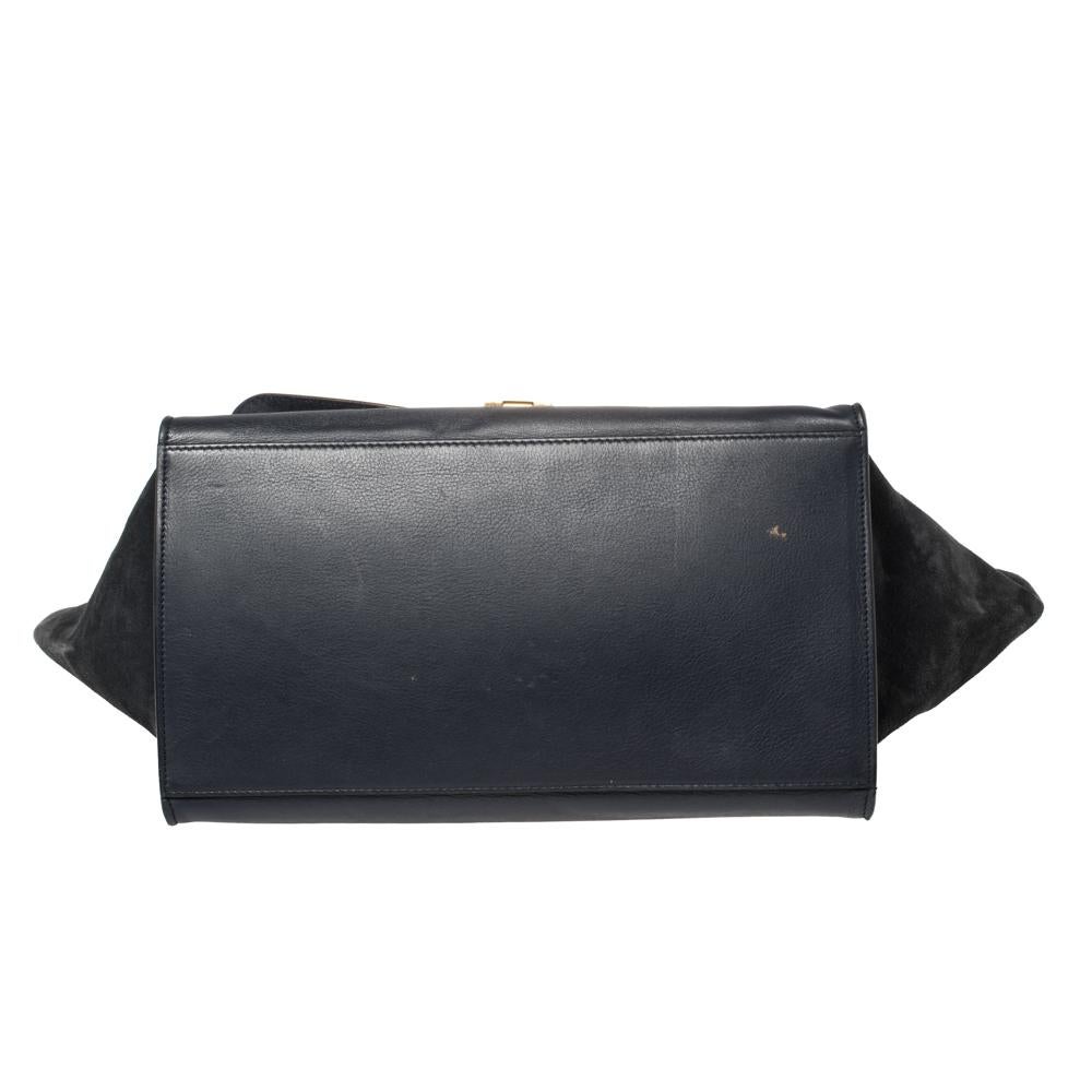 Celine Tri Color Leather and Suede Large Trapeze Bag at 1stDibs ...