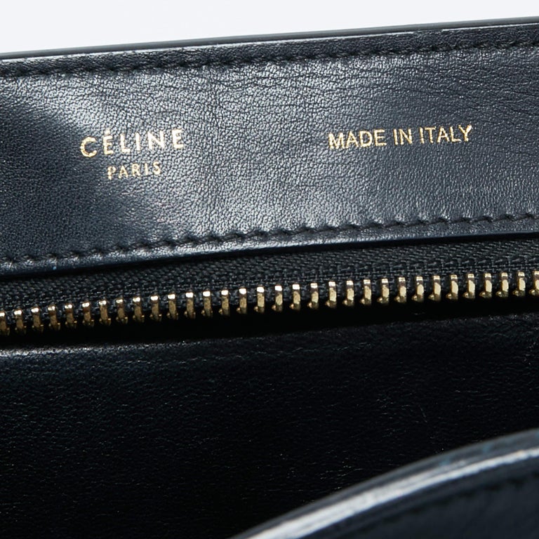 Celine Tri Color Leather and Suede Medium Trapeze Top Handle Bag For ...