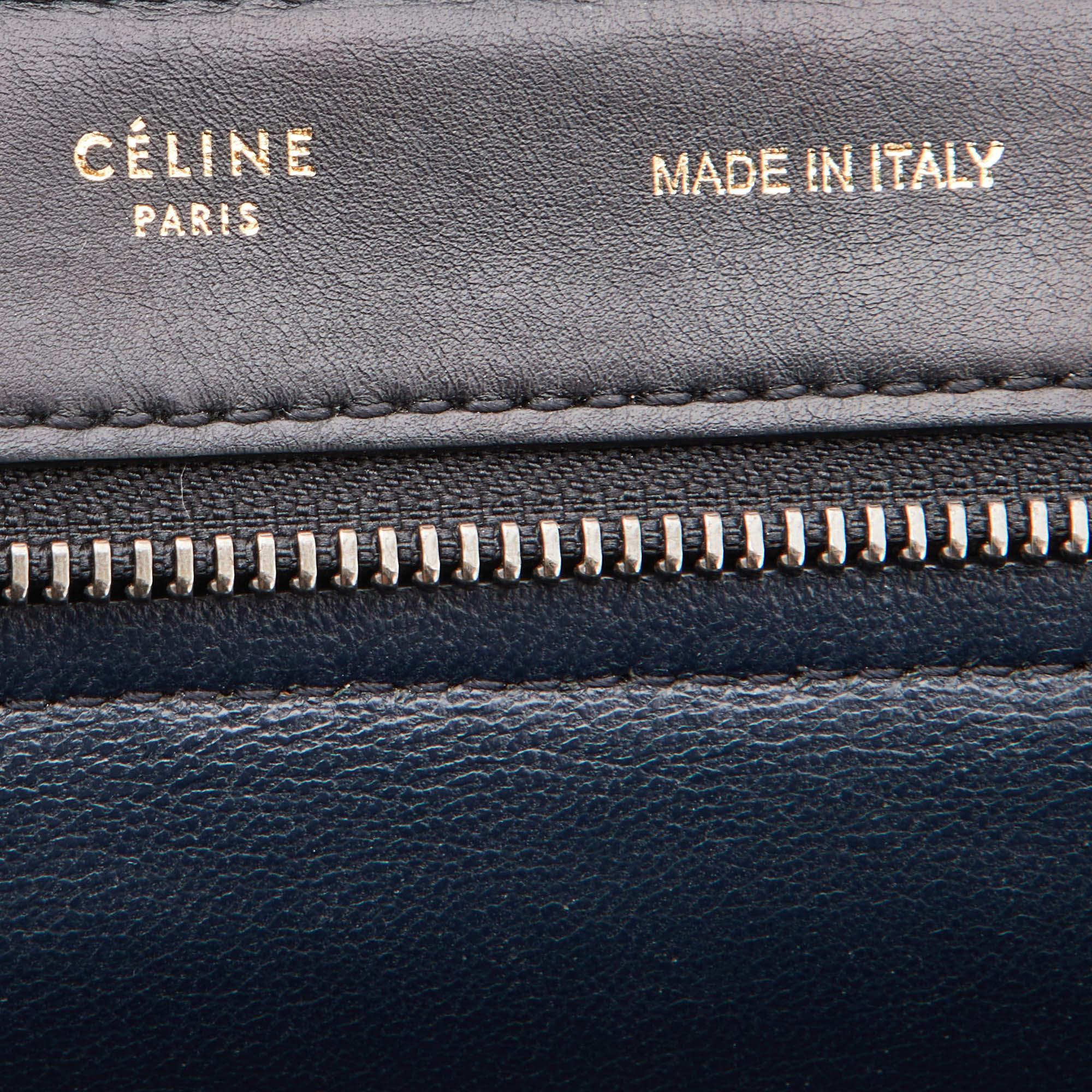 Celine Tri Color Leather and Suede Medium Trapeze Top Handle Bag For ...