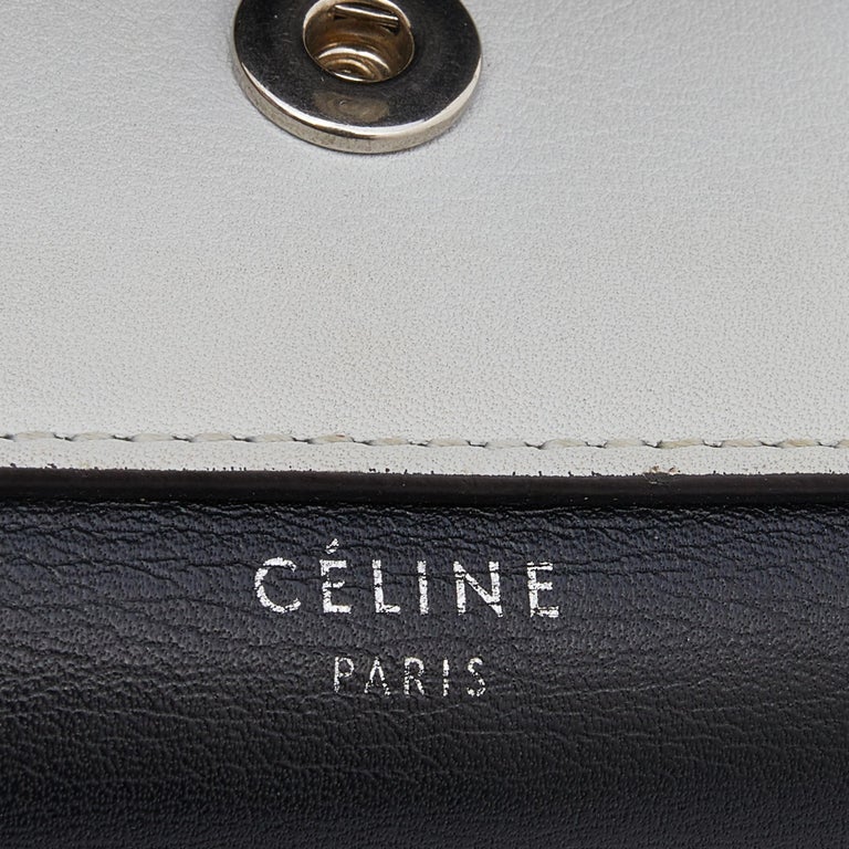 Celine Tri Color Leather Envelope Flap Wallet For Sale at 1stDibs