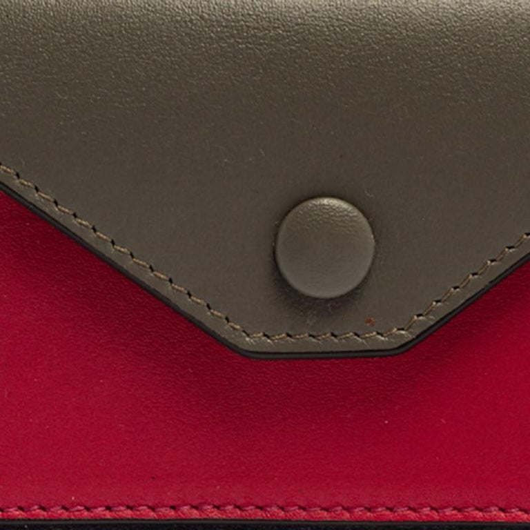 Celine Tri Color Leather Envelope Pocket Card Holder at 1stDibs