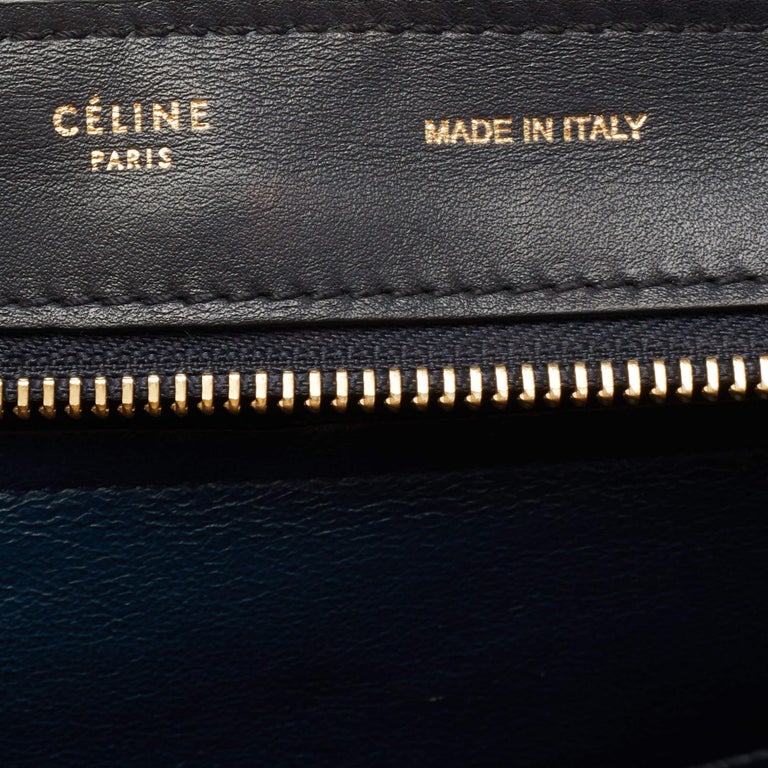 Celine Tri Color Leather Large Trapeze Tote For Sale at 1stDibs