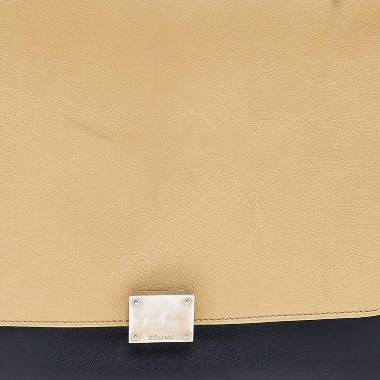 Celine Tri Color Leather Medium Trapeze Bag at 1stDibs