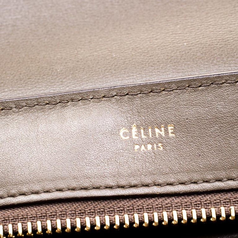 Celine Tri Color Leather Medium Trapeze Tote For Sale at 1stDibs | tri ...