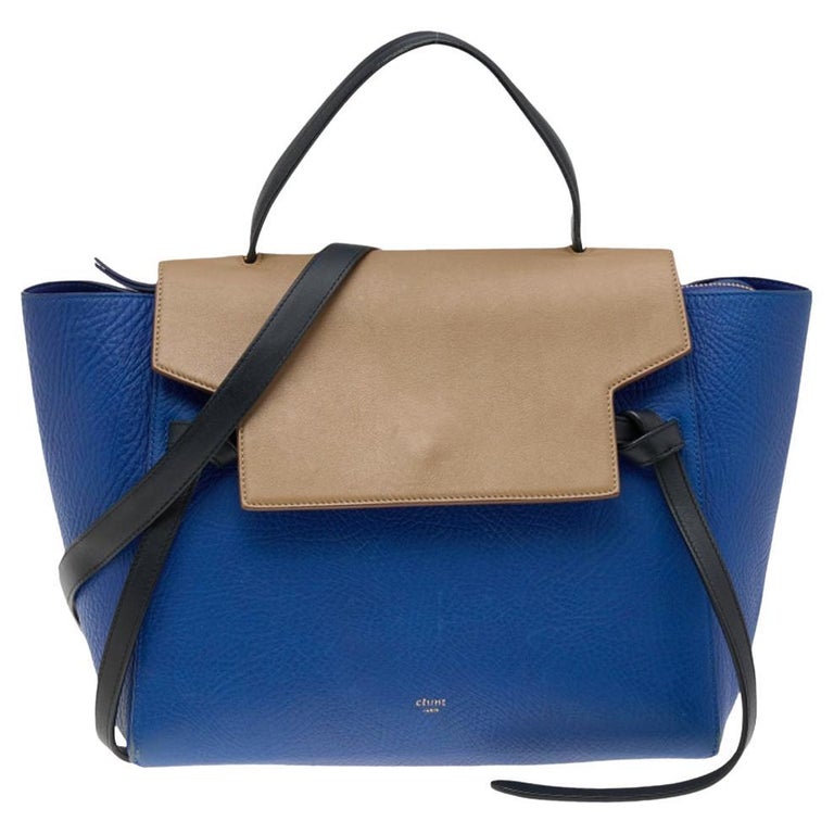 Celine Tri Color Leather Mini Belt Top Handle Bag at 1stDibs