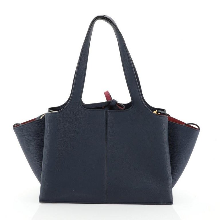 Celine Tri-Fold Shoulder Bag Grained Calfskin Small at 1stDibs