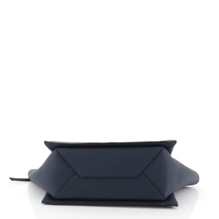 Celine Tri-Fold Shoulder Bag Grained Calfskin Small at 1stDibs