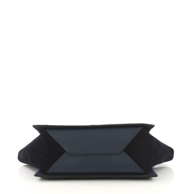Celine Tri-Fold Shoulder Bag Grained Calfskin Small at 1stDibs