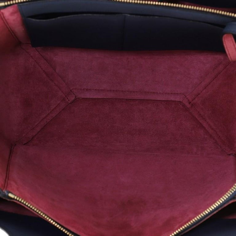Celine Tri-Fold Shoulder Bag Grained Calfskin Small at 1stDibs