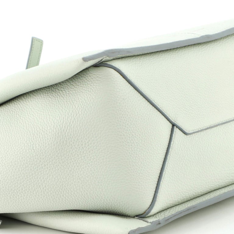 Celine Tri-Fold Shoulder Bag Grained Calfskin Small For Sale at 1stDibs