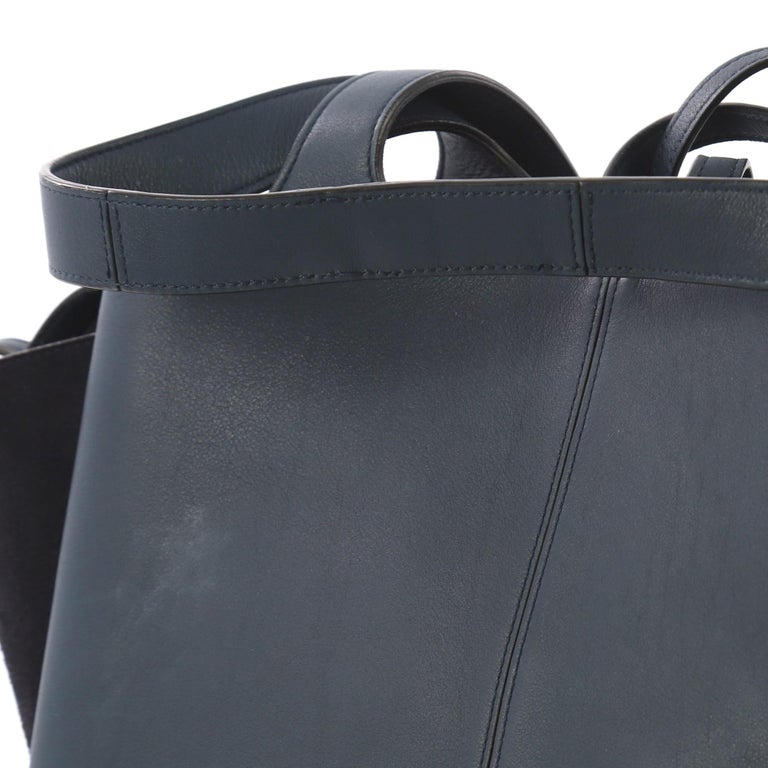Celine Tri-Fold Shoulder Bag Grained Calfskin Small at 1stDibs