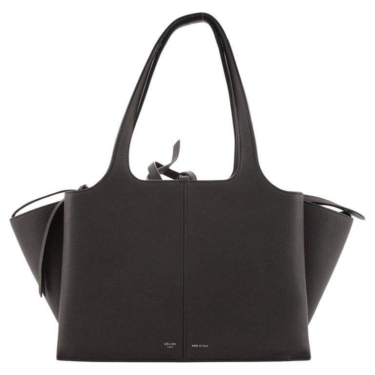 Celine Tri-Fold Shoulder Bag Grained Calfskin Small at 1stDibs
