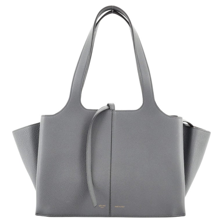 Celine Tri-Fold Shoulder Bag Grained Calfskin Small at 1stDibs
