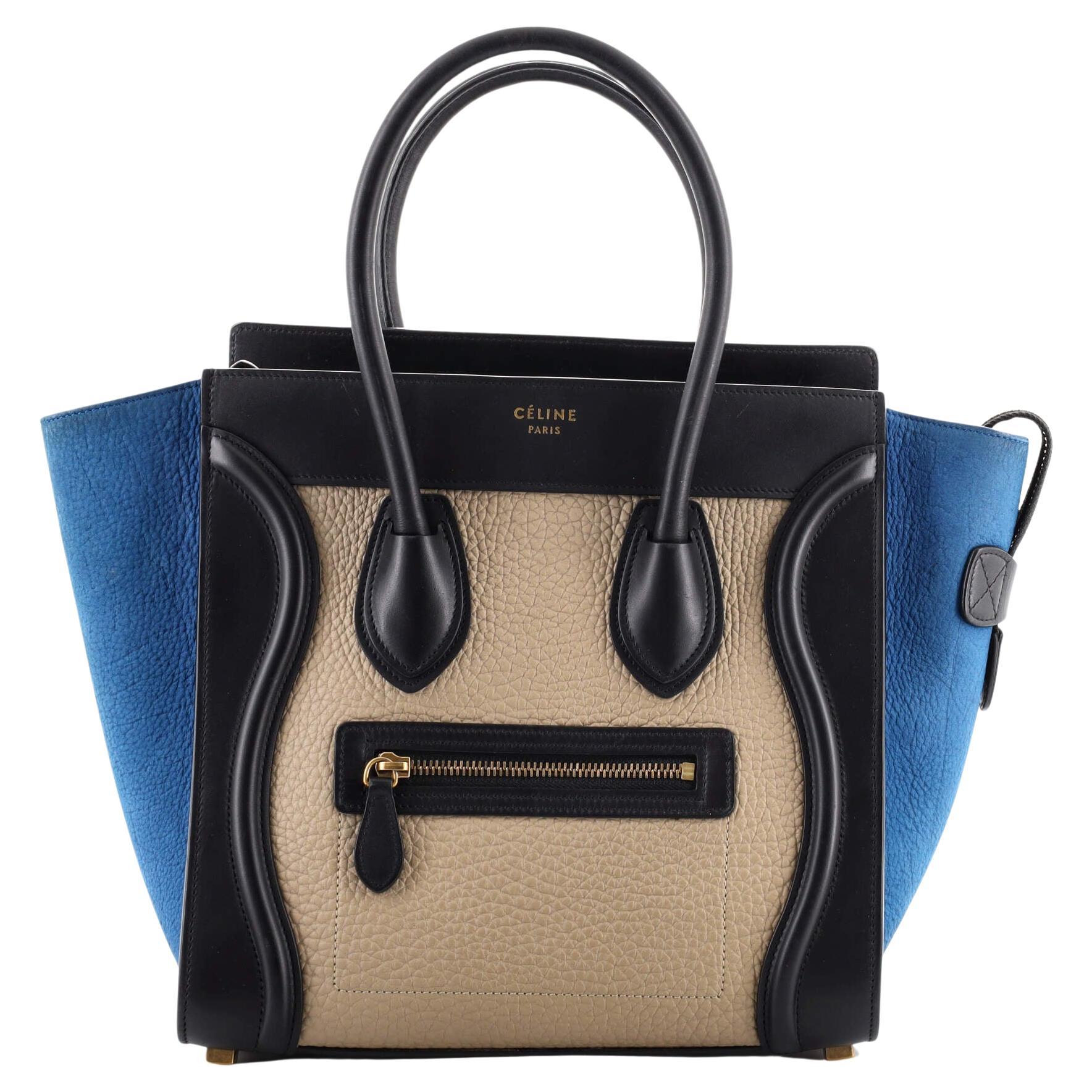 Celine Luggage Bag Smooth Leather Nano at 1stDibs