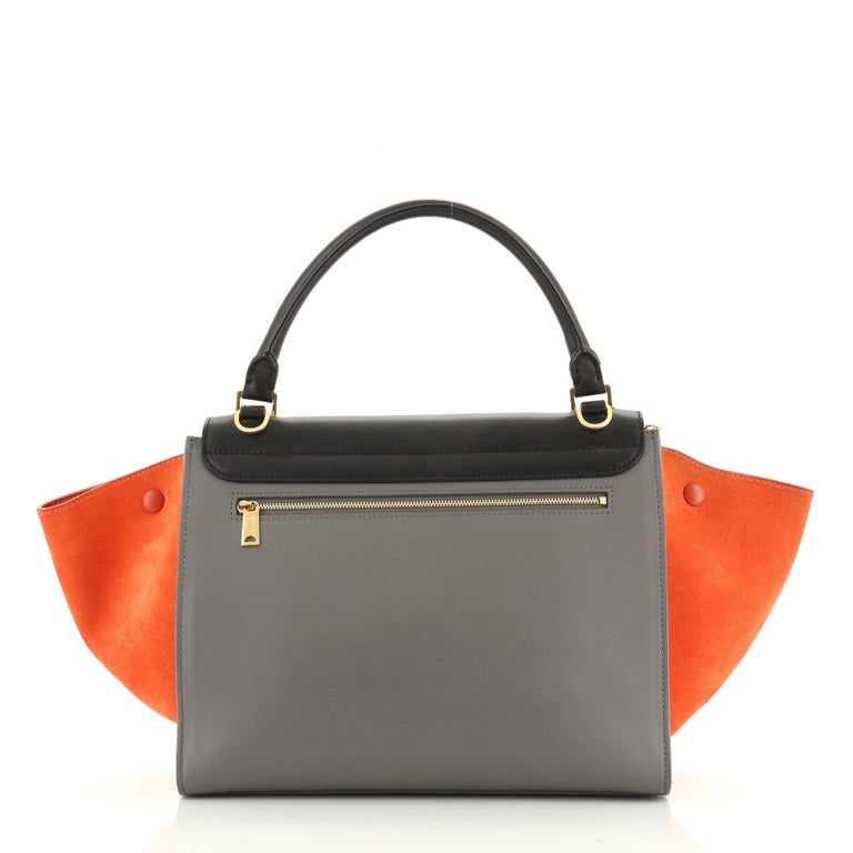 Celine Tricolor Trapeze Bag Leather Medium at 1stDibs