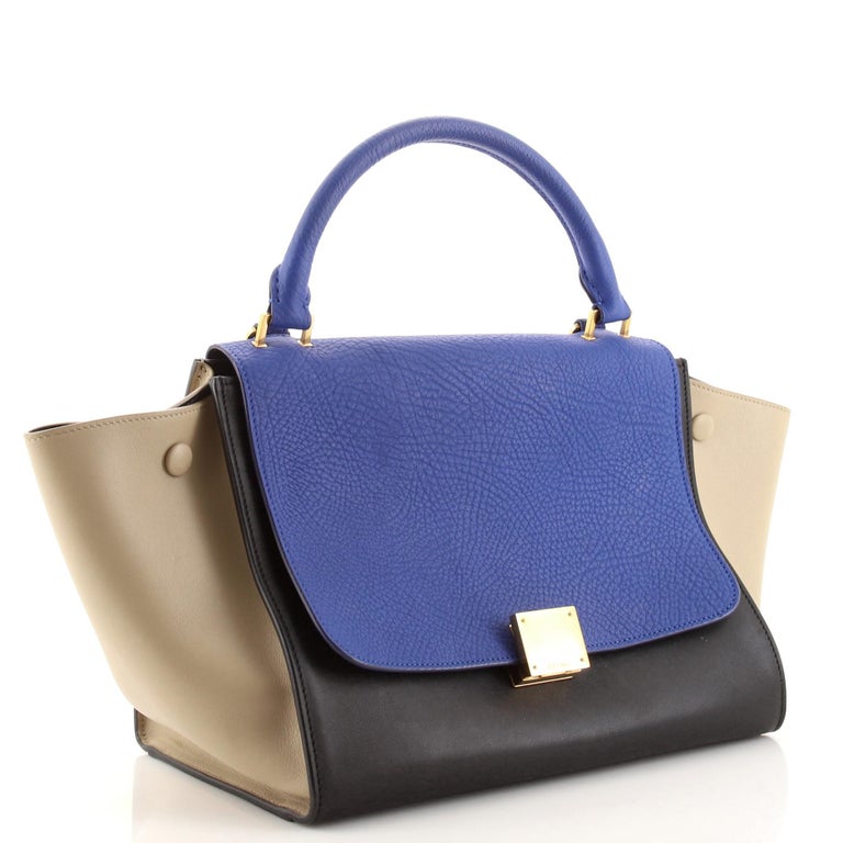 Celine Tricolor Trapeze Bag Leather Small at 1stDibs