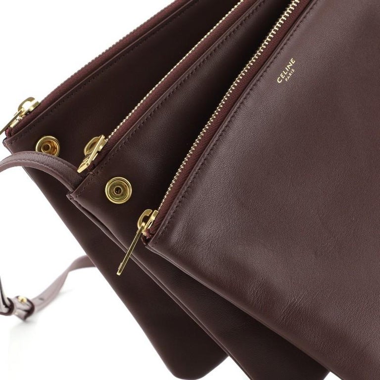 Celine Trio Crossbody Bag Leather Large at 1stDibs