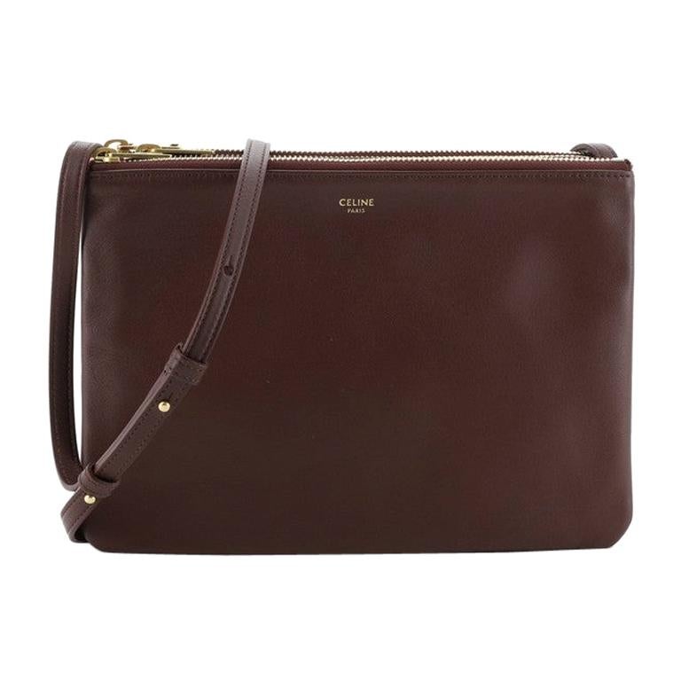 Celine Trio Crossbody Bag Leather Large at 1stDibs