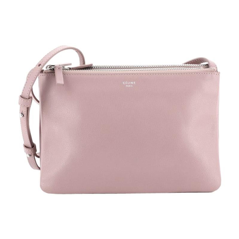 Celine Trio Crossbody Bag Leather Small at 1stDibs