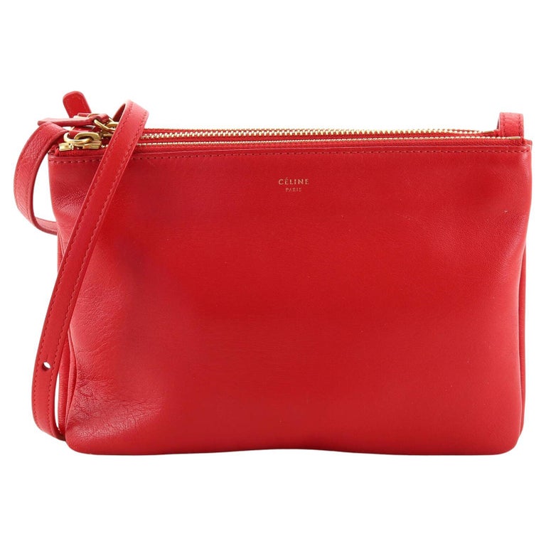 Celine Trio Crossbody Bag Leather Small For Sale at 1stDibs