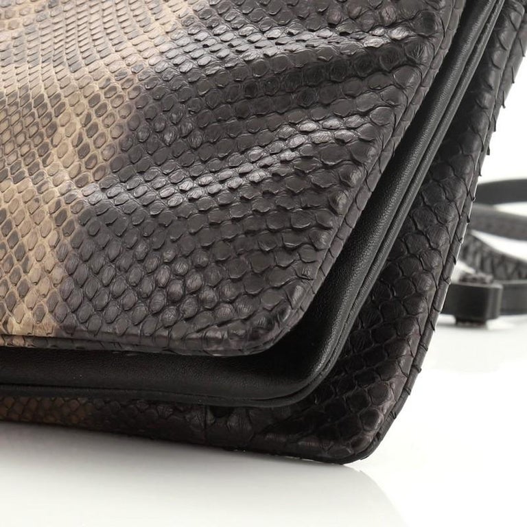 Celine Trio Crossbody Bag Python and Leather Small at 1stDibs