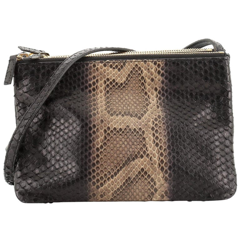 Celine Trio Crossbody Bag Python and Leather Small at 1stDibs | celine bags, celine handbags