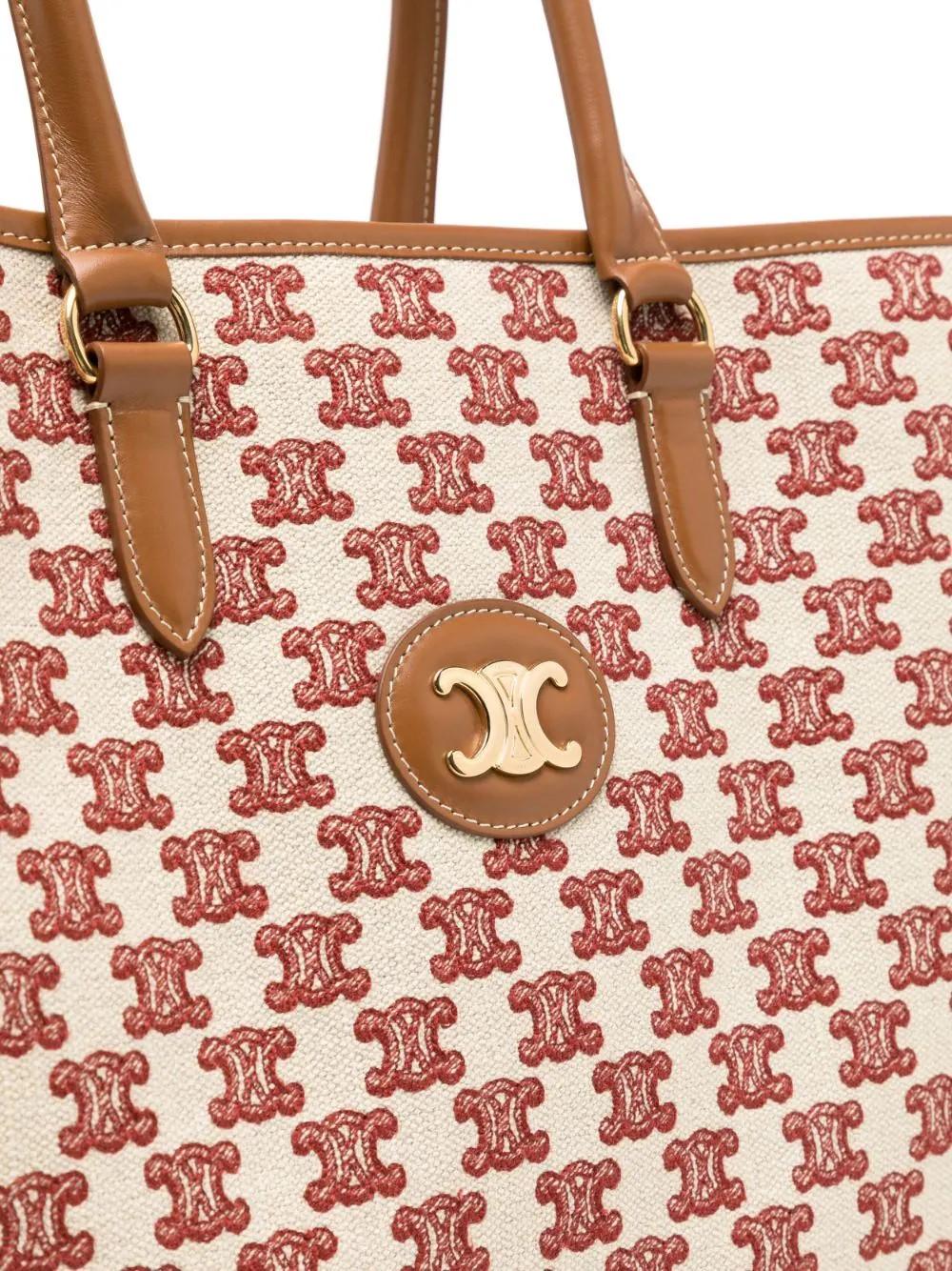 Celine Triomphe Horizontal Cabas Tote Bag For Sale at 1stDibs