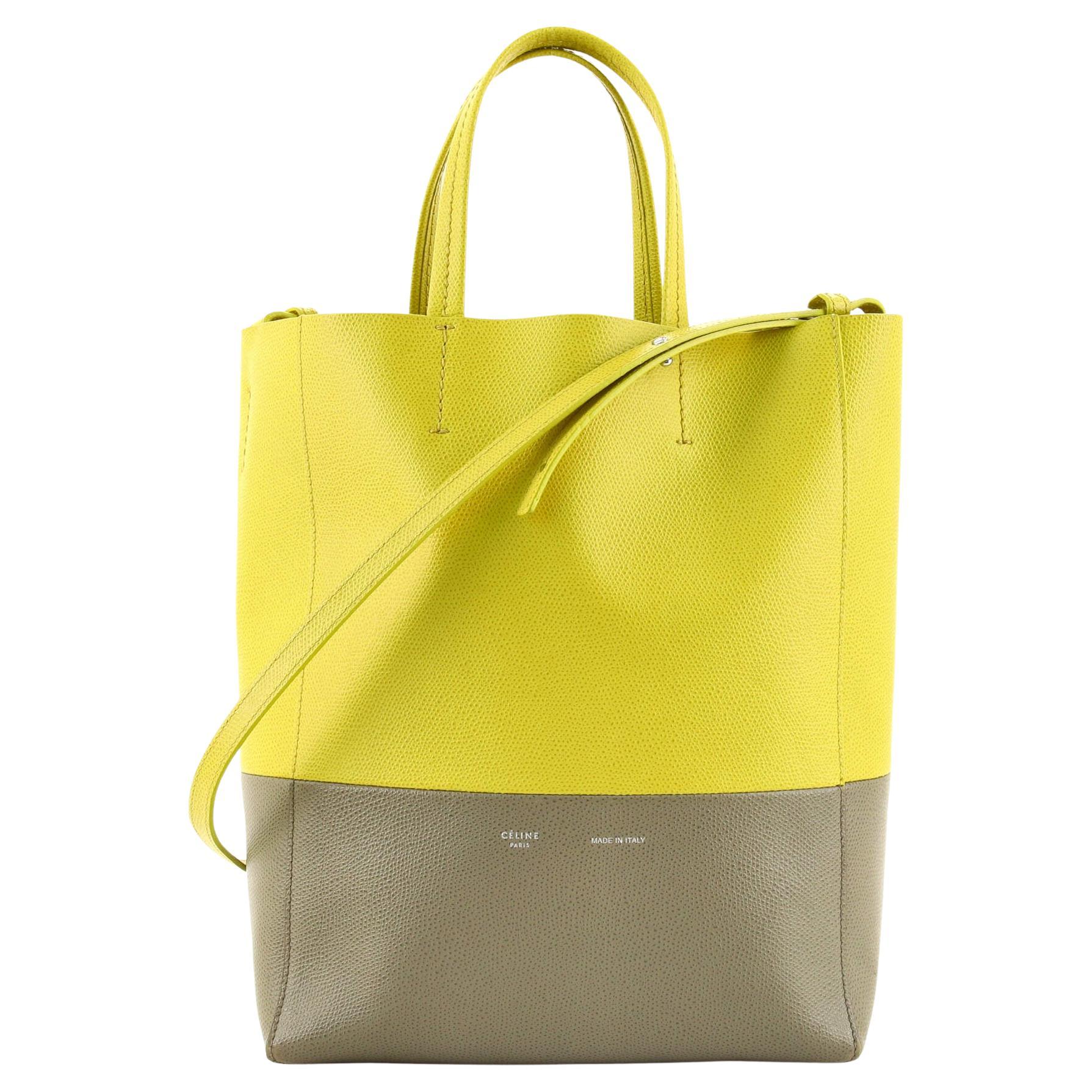 Celine Yellow Leather Mini Luggage Tote For Sale at 1stDibs | celine bag