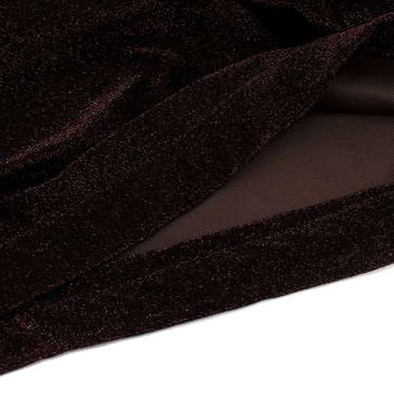 Celine Vintage Bronze Lurex Mini Dress For Sale at 1stDibs