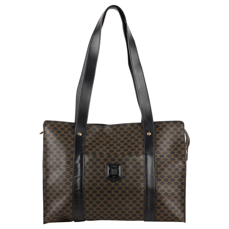 Celine Vintage Macadam Tote Bag For Sale at 1stDibs