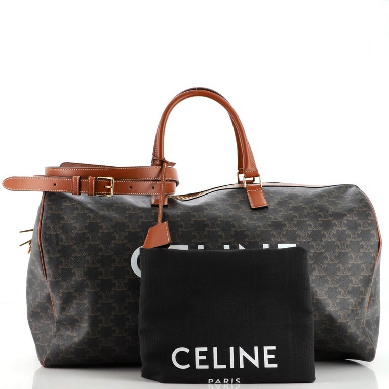 Celine Voyage Duffle Bag Triomphe Coated Canvas Large at 1stDibs