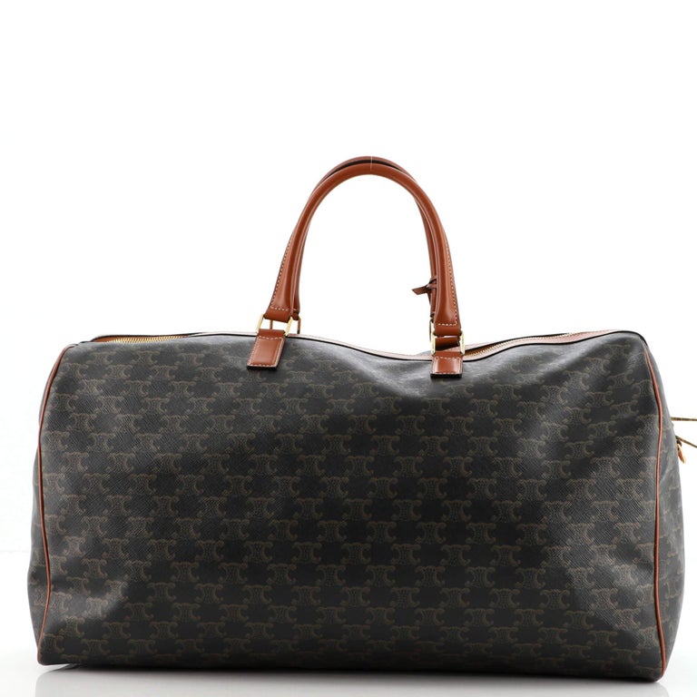 Celine Voyage Duffle Bag Triomphe Coated Canvas Large at 1stDibs