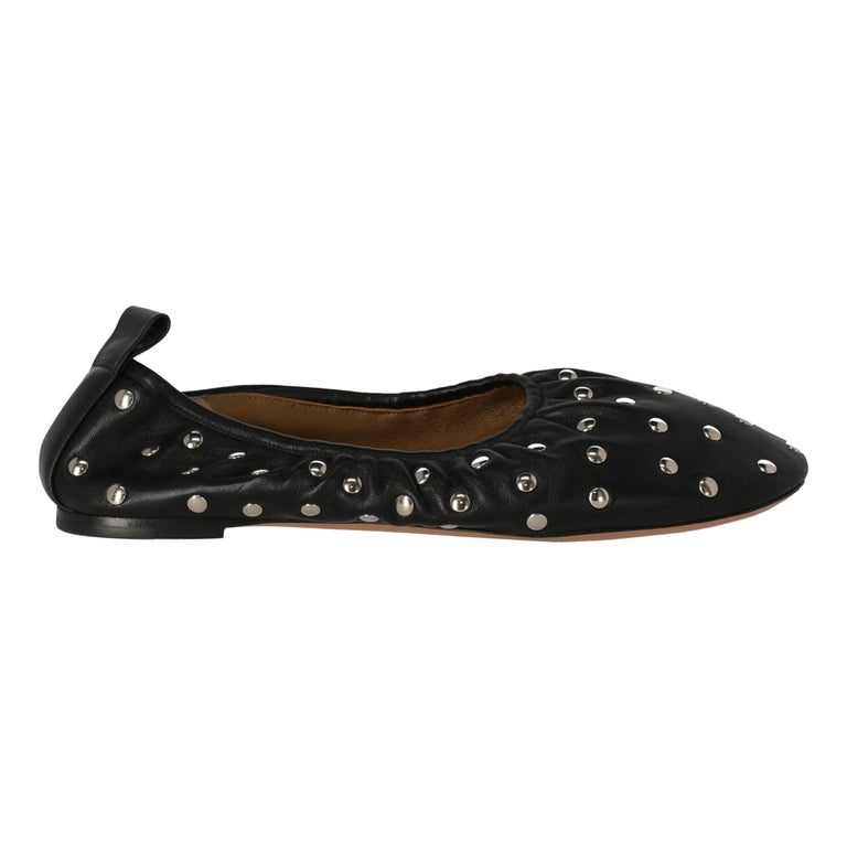 Celine Women Ballet flats Black Leather IT 38 For Sale at 1stDibs