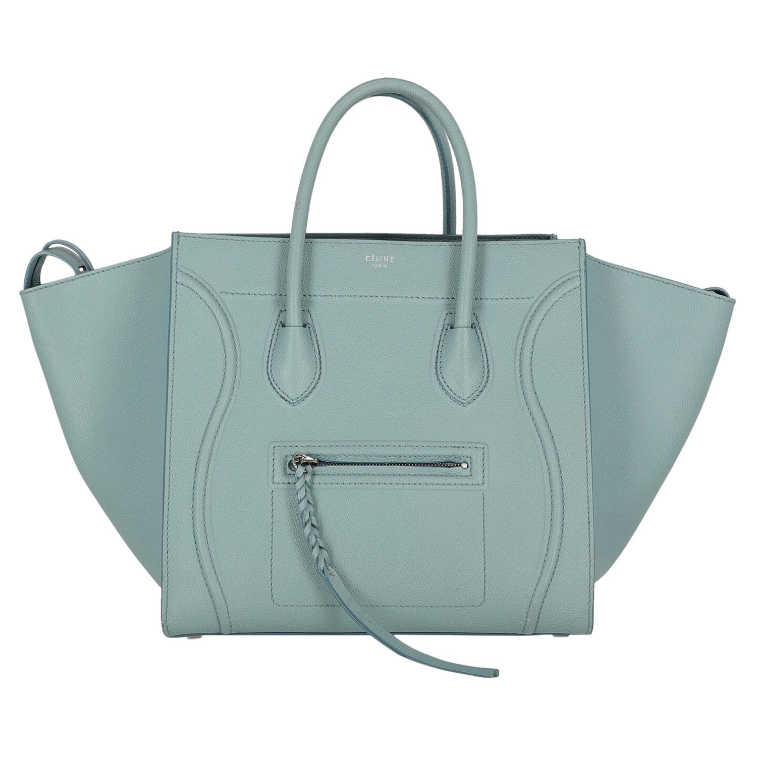 Celine Bicolor Luggage Bag Grainy Leather Nano at 1stDibs | celine nano ...